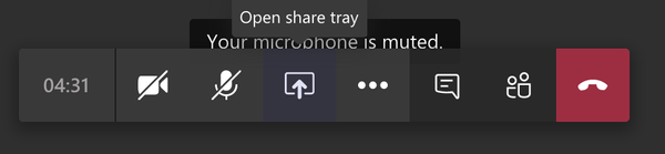 How to give control when you share your screen in Microsoft Teams